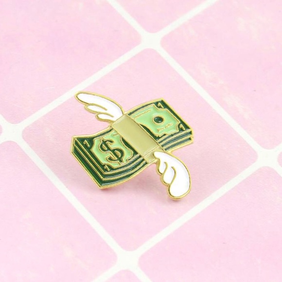 Accessories | Money Bank Note Brooch Pin | Poshmark